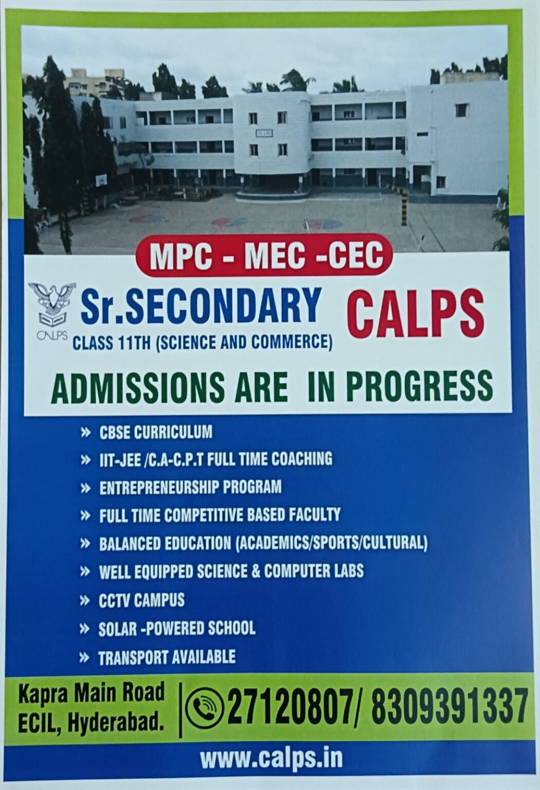 Sr.Secondary – Cal Public School